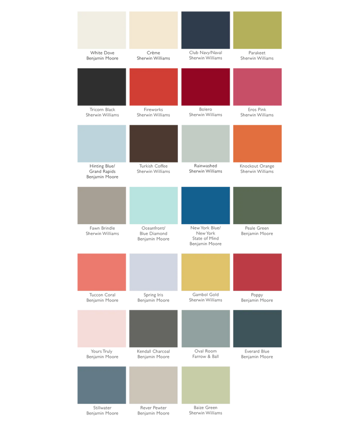 Individual Color Samples | Bespoke Furniture | High End Furniture