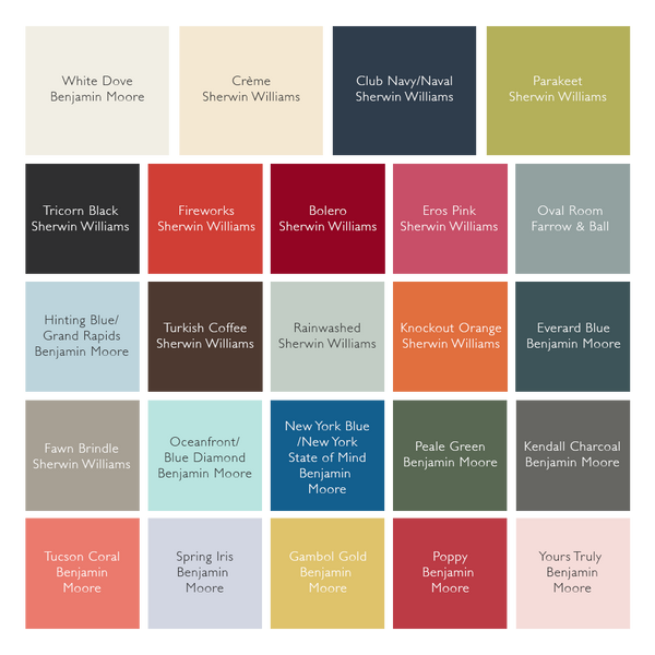 Color & Surface Deck | Lacquer Finish Colors - Surface Colors