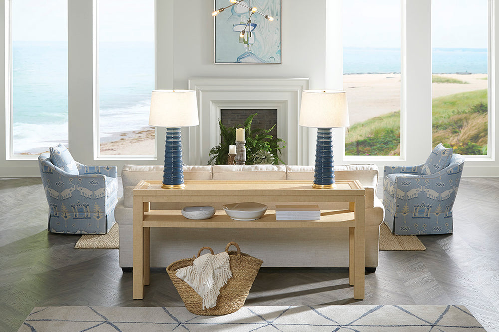 Malibu Wrapped Console 72 | Luxury Console Table [American Made 🇺🇸]