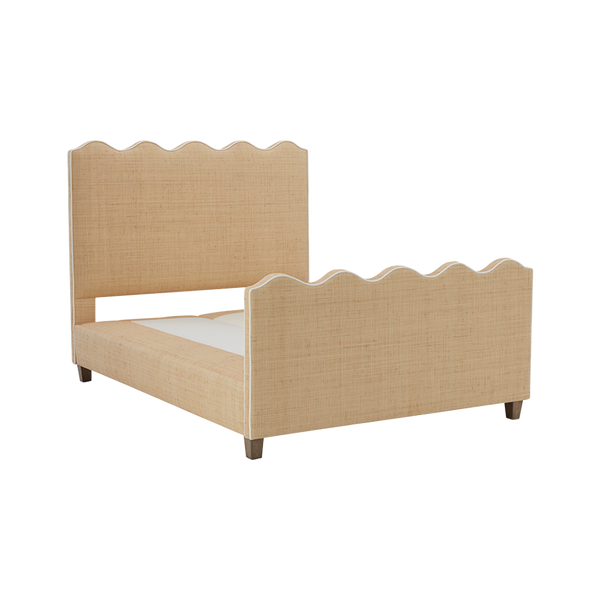 Wave Platform Bed with Footboard | Luxury Bedroom Furniture