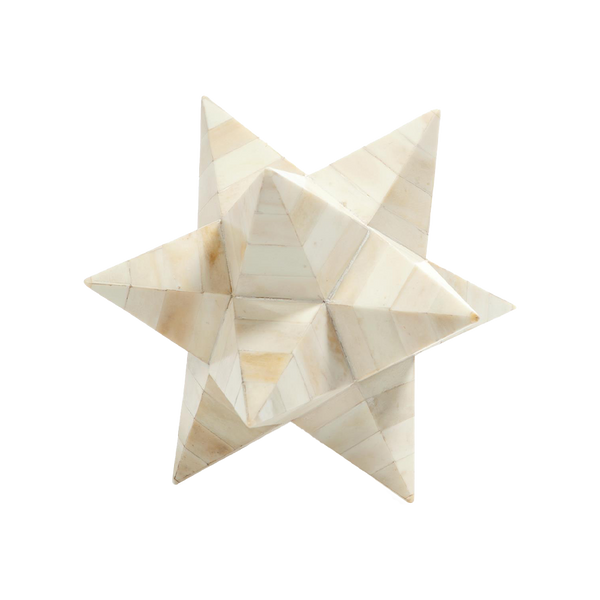 Star Sculpture - White Bone