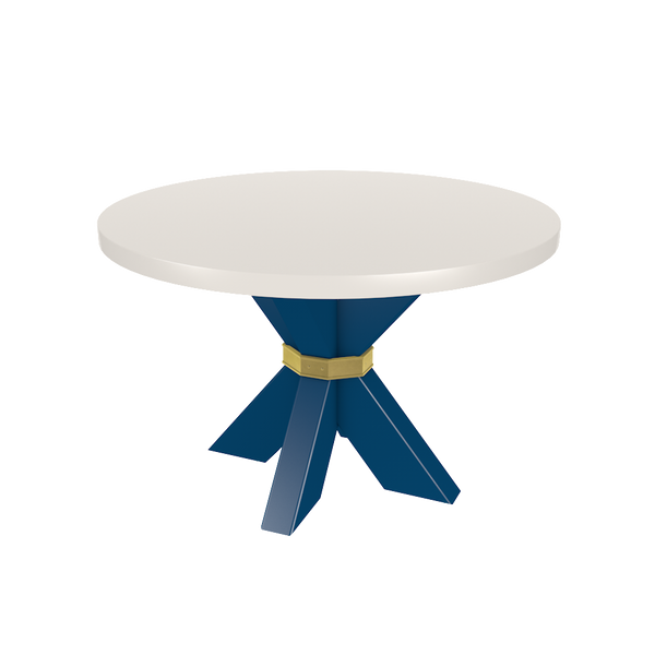 Designer X Base Round Dining Table | High-End Furniture