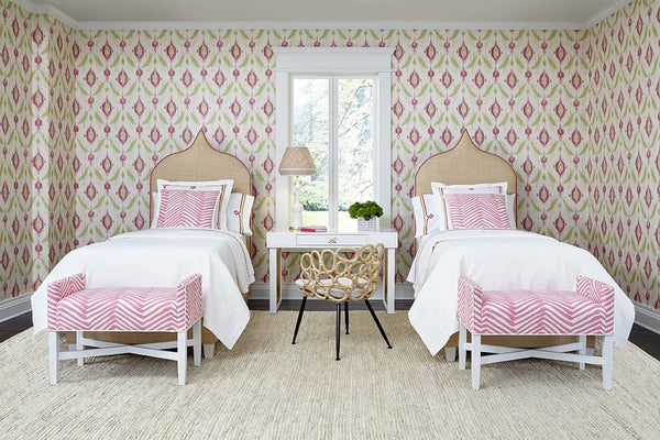 Taj Platform Bed in Natural Raffia | Stylish Platform Beds