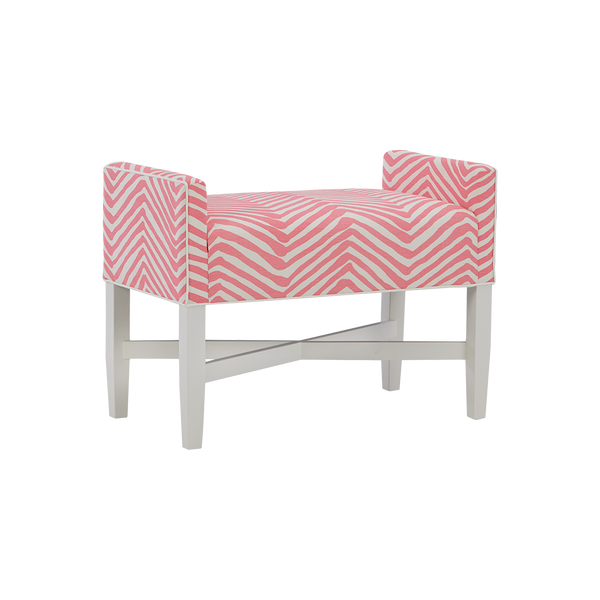 Backless X Bench for End of Bed | Colorful Bedroom Accent Piece