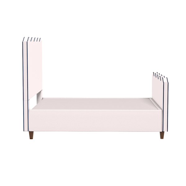 Wave Platform Bed with Footboard | High End Bedroom Furniture